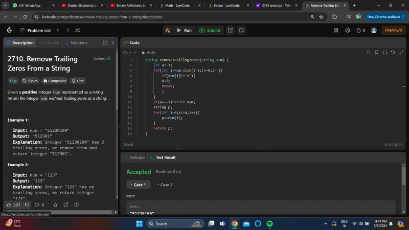 Khushi Kashyap on LinkedIn: #40day #100dayscodingchallange #leetcode # ... Khushi Kashyap on LinkedIn: #40day #100dayscodingchallange #leetcode # ...