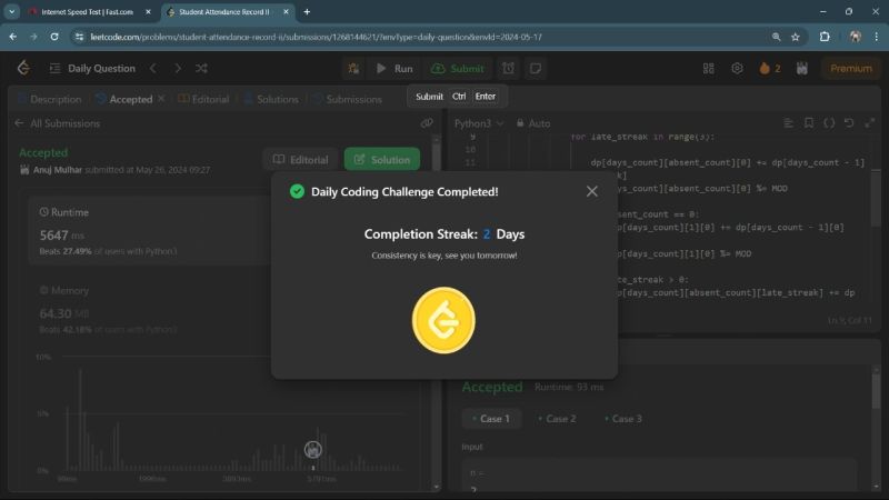 Anuj Mulhar on LinkedIn: #100daysleetcode #leetcode #dynamicprogramming ... Anuj Mulhar on LinkedIn: #100daysleetcode #leetcode #dynamicprogramming ...