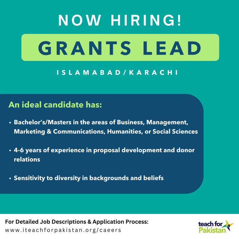 Teach For Pakistan on LinkedIn: #teachforpakistan #hiring Teach For Pakistan on LinkedIn: #teachforpakistan #hiring