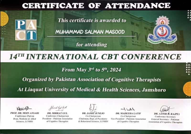 Muhammad Salman Masood on LinkedIn: Received a Certificate for ... Muhammad Salman Masood on LinkedIn: Received a Certificate for ...