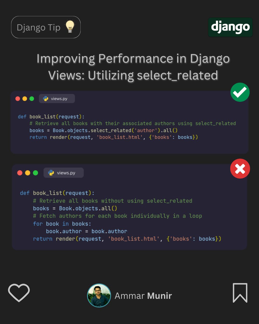 Ammar Munir on LinkedIn: #django #djangodevelopment #pythontip # ... Ammar Munir on LinkedIn: #django #djangodevelopment #pythontip # ...