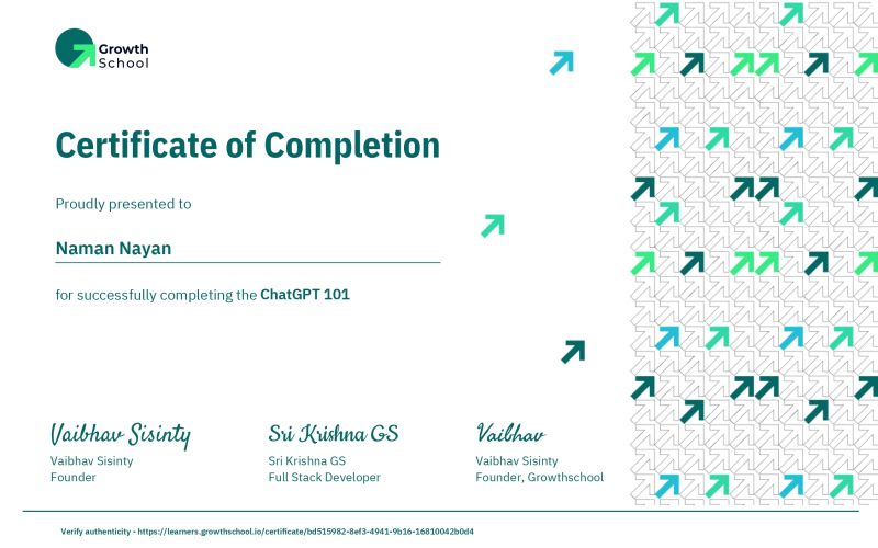 Naman Nayan on LinkedIn: #chatgpt #generativeai #growthschool #career #ai Naman Nayan on LinkedIn: #chatgpt #generativeai #growthschool #career #ai