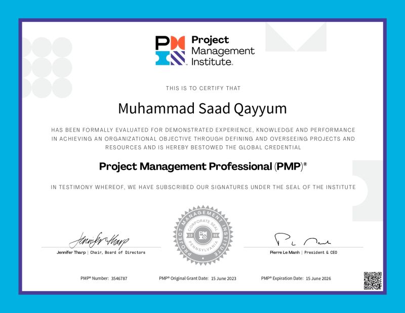 Muhammad Saad Qayyum on LinkedIn: I’m happy to share that I’ve obtained ... Muhammad Saad Qayyum on LinkedIn: I’m happy to share that I’ve obtained ...