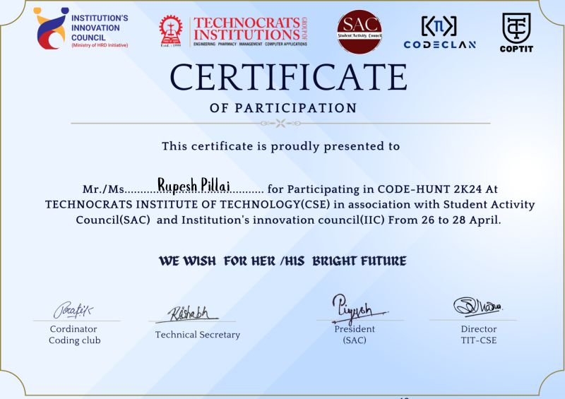 Rupesh Pillai on LinkedIn: #coding Rupesh Pillai on LinkedIn: #coding