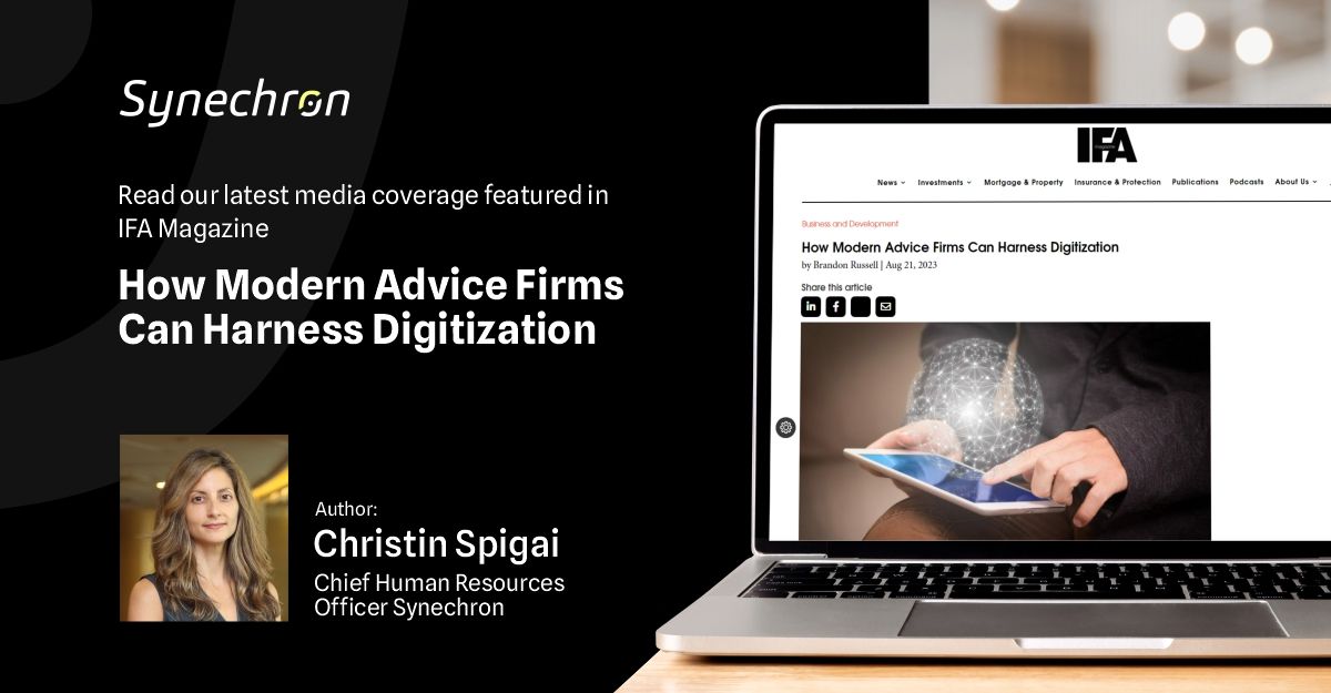 Synechron on LinkedIn: How Modern Advice Firms Can Harness Digitization Synechron on LinkedIn: How Modern Advice Firms Can Harness Digitization
