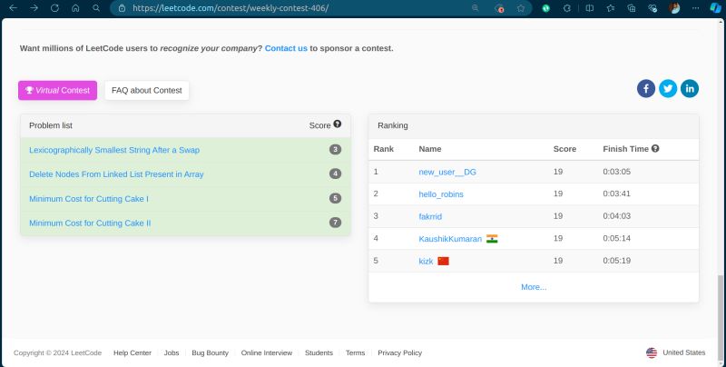 ASHUTOSH KUMAR on LinkedIn: #leetcode #weeklycontest #programming ASHUTOSH KUMAR on LinkedIn: #leetcode #weeklycontest #programming