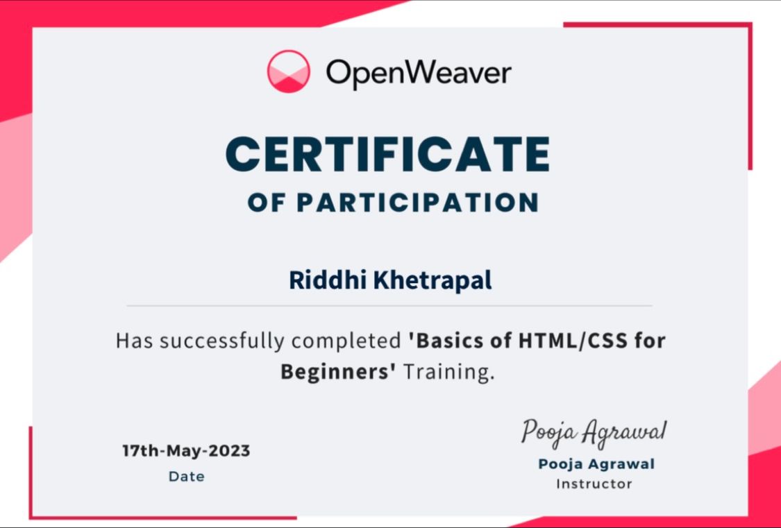 Riddhi Khetrapal on LinkedIn: #training #html #css #openweaver | 10 ... Riddhi Khetrapal on LinkedIn: #training #html #css #openweaver | 10 ...
