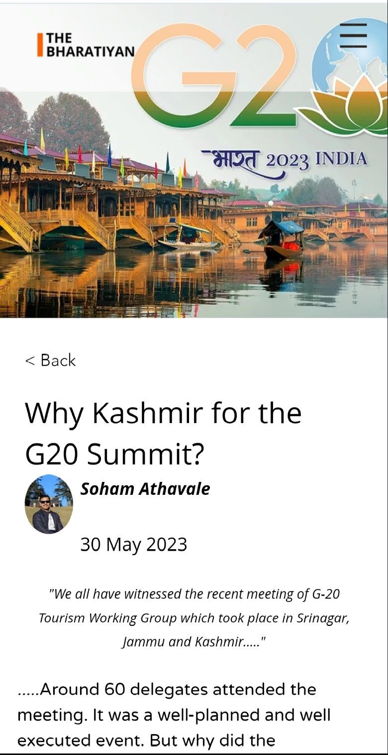 Soham Athavale on LinkedIn: #g20india #kashmir #g20kashmir #tourism # ... Soham Athavale on LinkedIn: #g20india #kashmir #g20kashmir #tourism # ...