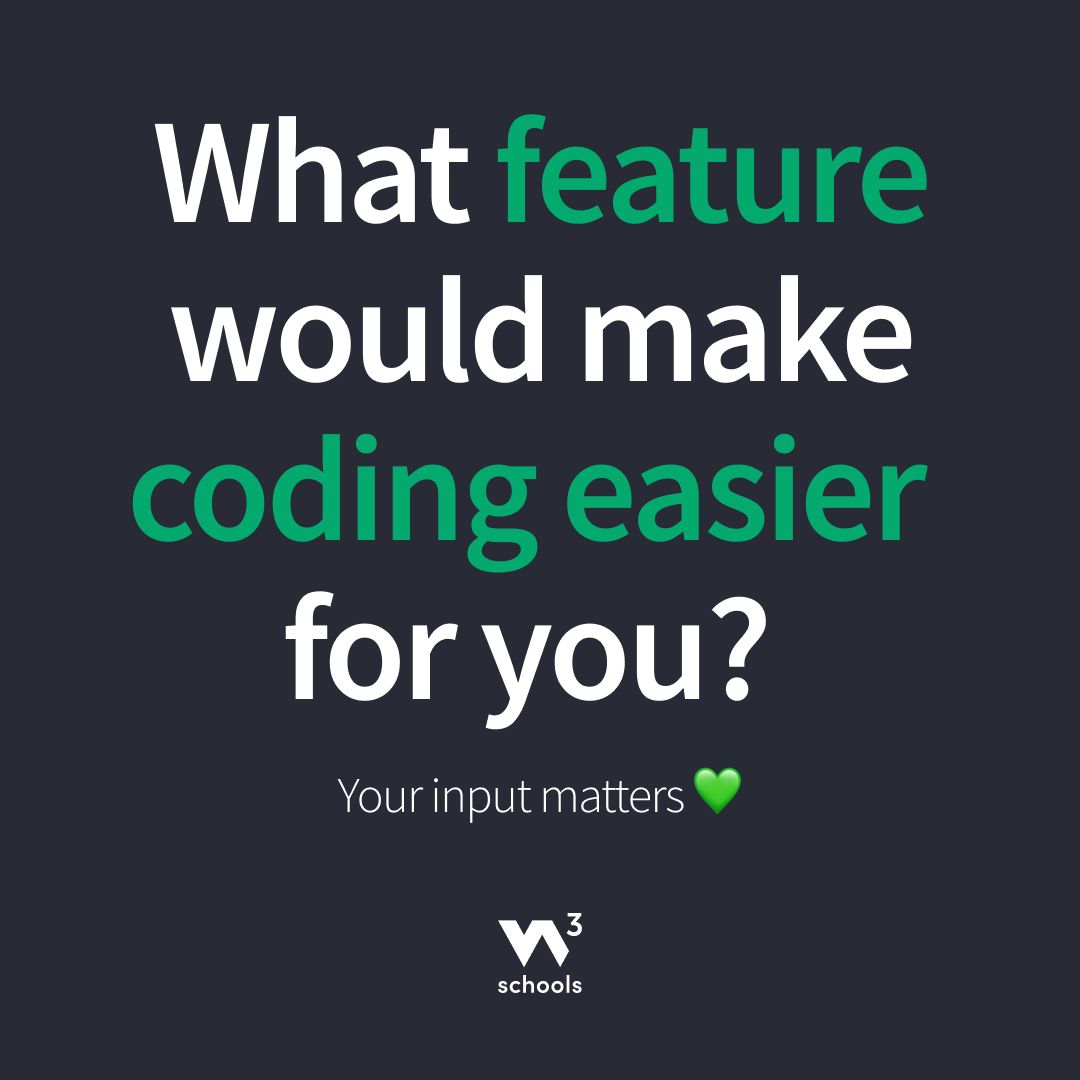 W3Schools.com on LinkedIn: #codingfeatures #innovation #coding # ... W3Schools.com on LinkedIn: #codingfeatures #innovation #coding # ...