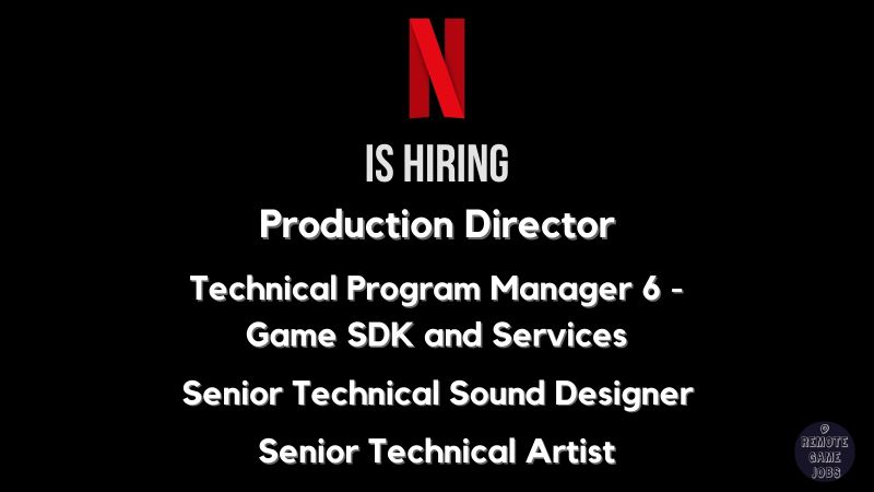 Remote Game Jobs on LinkedIn: Netflix is hiring remotely for 4 jobs ... Remote Game Jobs on LinkedIn: Netflix is hiring remotely for 4 jobs ...