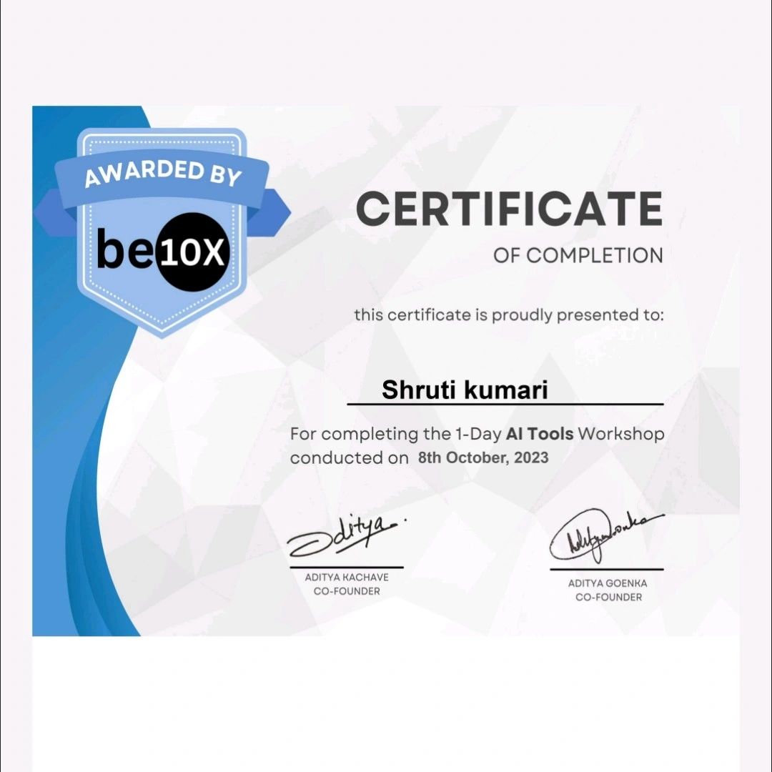 Shruti Choudhary on LinkedIn: Heyy connections ! Recently , I completed ... Shruti Choudhary on LinkedIn: Heyy connections ! Recently , I completed ...
