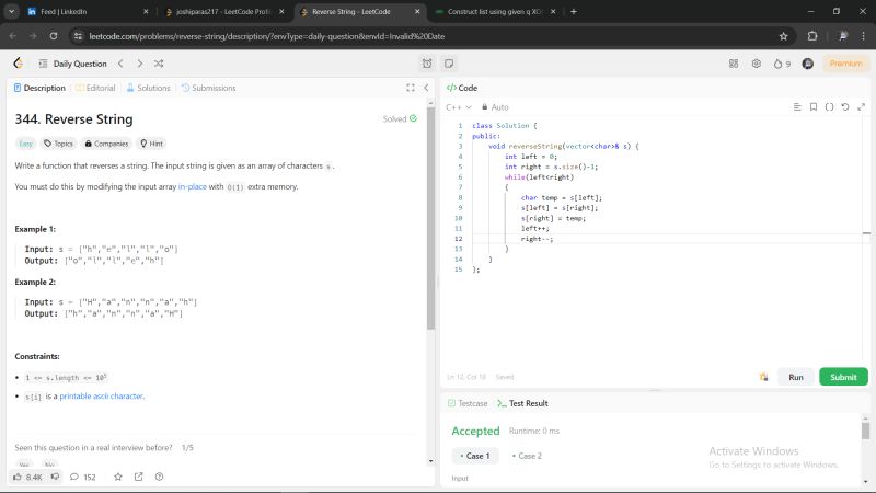 Paras Joshi on LinkedIn: #c #leetcode #geeksforgeeks #programming # ... Paras Joshi on LinkedIn: #c #leetcode #geeksforgeeks #programming # ...