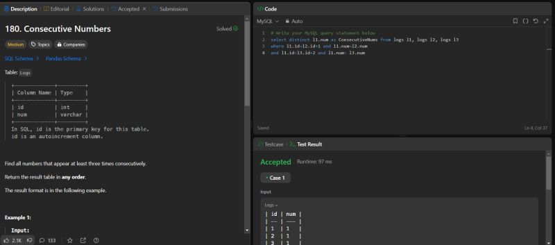 Prerna Ghongade on LinkedIn: #50daysofcodechallenge #codingjourney #sql ... Prerna Ghongade on LinkedIn: #50daysofcodechallenge #codingjourney #sql ...