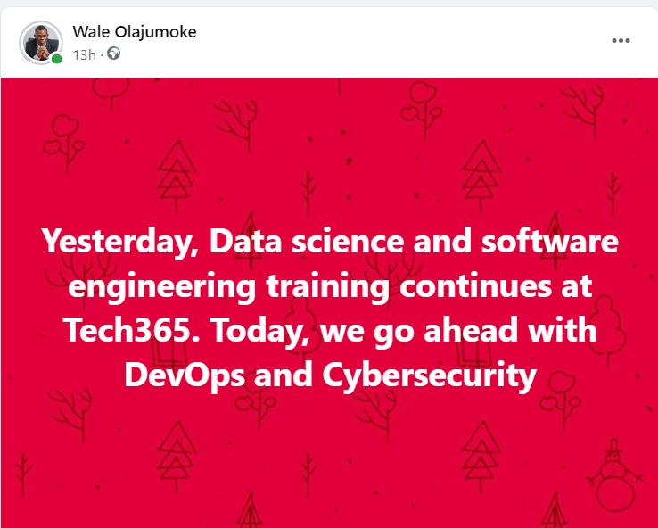 Wale Olajumoke posted on LinkedIn Wale Olajumoke posted on LinkedIn