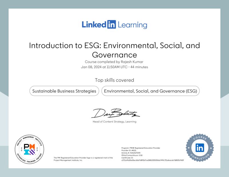 Rajesh Kumar on LinkedIn: Certificate of Completion Rajesh Kumar on LinkedIn: Certificate of Completion