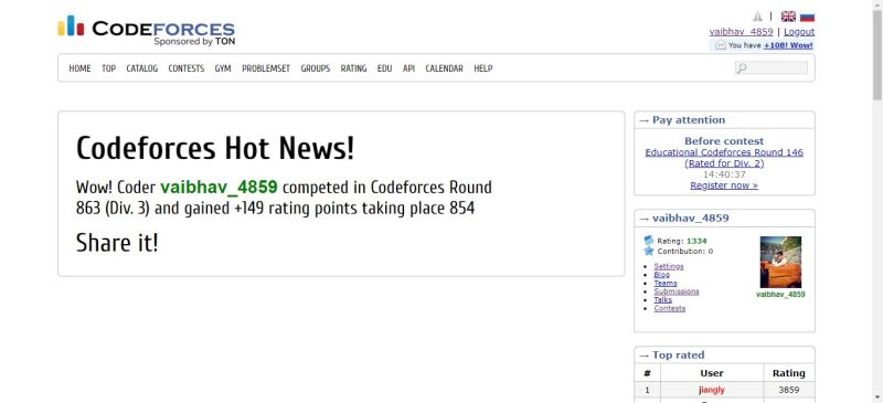 Vaibhav Sachdeva on LinkedIn: #codeforces #competitiveprogramming #cp Vaibhav Sachdeva on LinkedIn: #codeforces #competitiveprogramming #cp