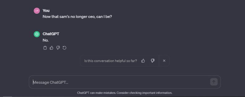 Urvish Jaiswal on LinkedIn: #samaltman #openai #chatgpt #miramurti Urvish Jaiswal on LinkedIn: #samaltman #openai #chatgpt #miramurti
