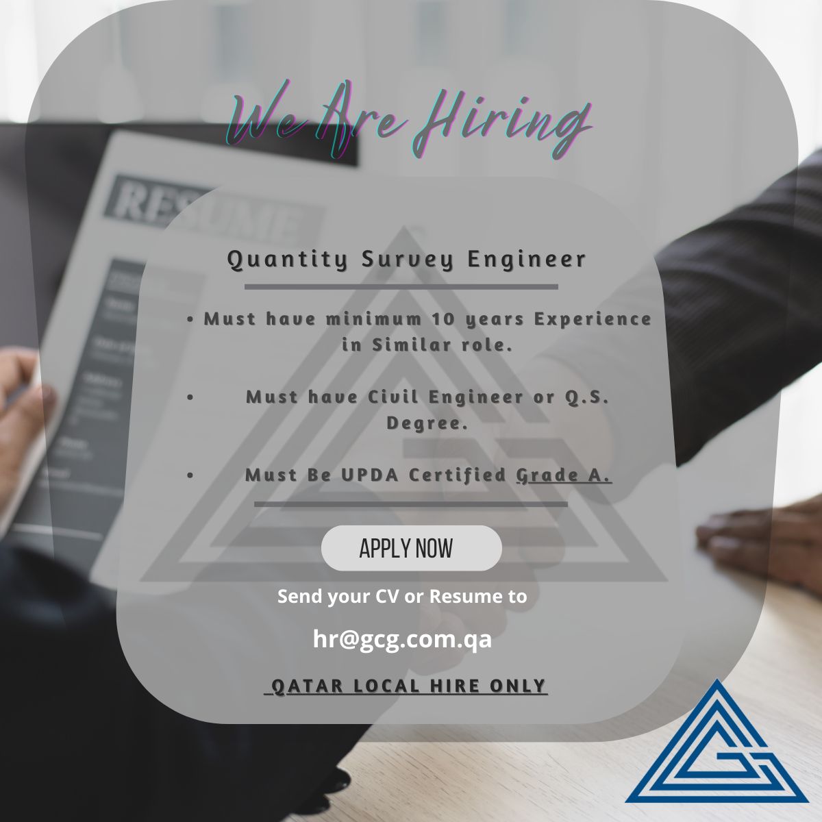 Gulf Consulting Group (GCG) on LinkedIn: GCG is recruiting for an ... Gulf Consulting Group (GCG) on LinkedIn: GCG is recruiting for an ...