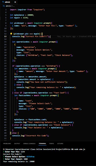 Syed Ahmed Raza on LinkedIn: #typescript #atmsimulator # ... Syed Ahmed Raza on LinkedIn: #typescript #atmsimulator # ...