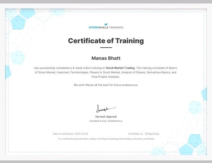 Manas Bhatt on LinkedIn: Hello everyone, I hope you are all doing well ... Manas Bhatt on LinkedIn: Hello everyone, I hope you are all doing well ...