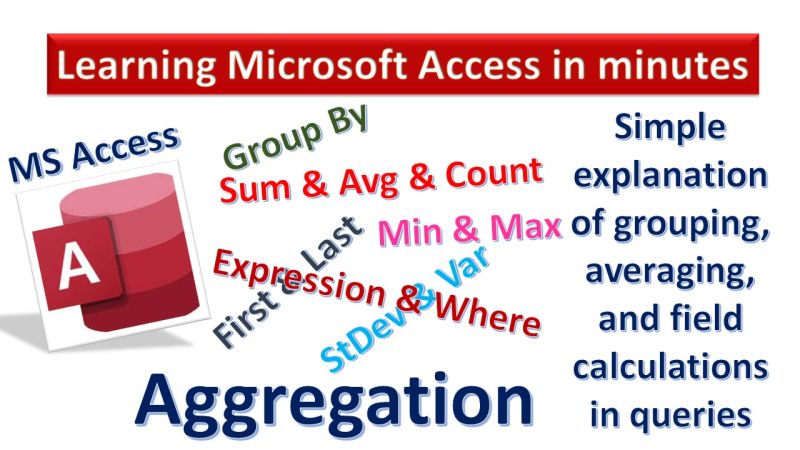 How to use Totals and Aggregate Query in MS Access | Ahmed Shaban ... How to use Totals and Aggregate Query in MS Access | Ahmed Shaban ...