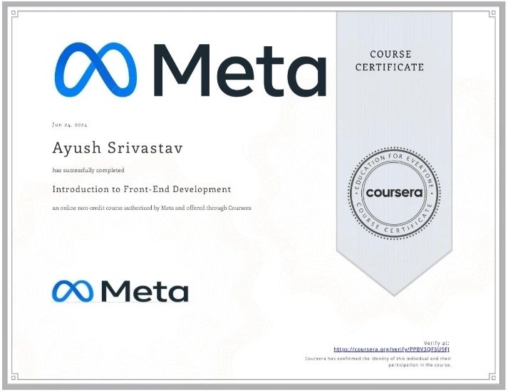 Ayush Srivastav on LinkedIn: 🚀Excited to share that I have successfully ... Ayush Srivastav on LinkedIn: 🚀Excited to share that I have successfully ...