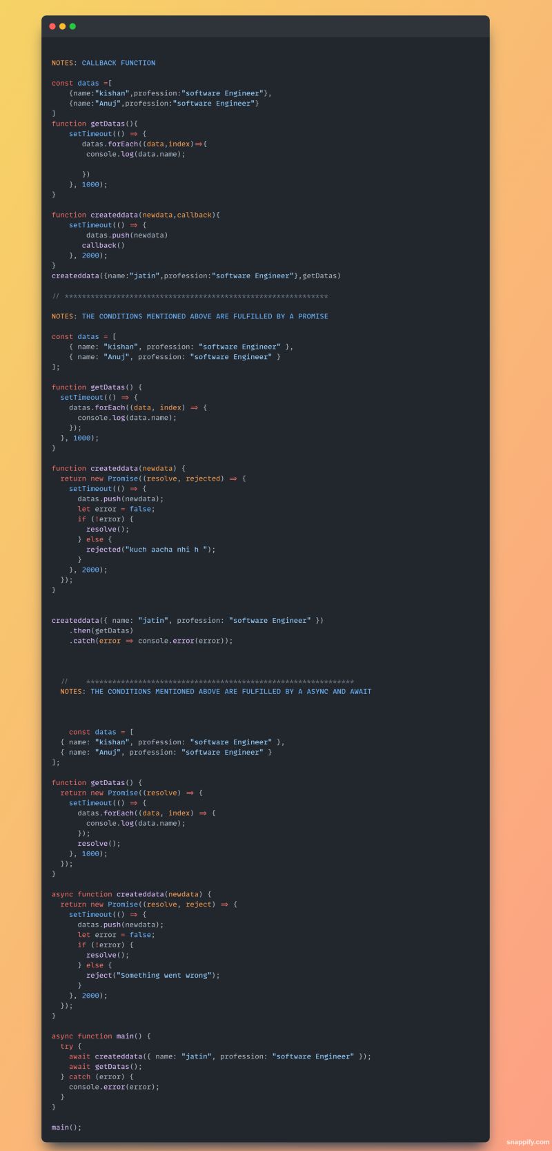 Kishan Nishad on LinkedIn: Evolution of Asynchronous JavaScript: From ... Kishan Nishad on LinkedIn: Evolution of Asynchronous JavaScript: From ...