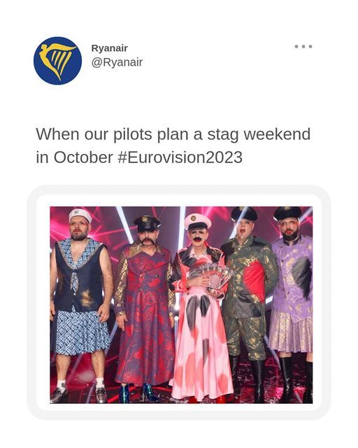Kresimir Budinski على LinkedIn: #marketing #airline #eurovision2023 # ... Kresimir Budinski على LinkedIn: #marketing #airline #eurovision2023 # ...