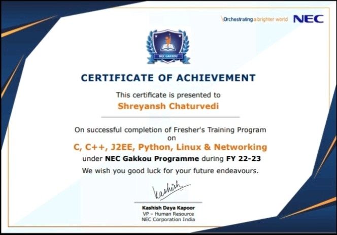 Shreyansh Chaturvedi on LinkedIn: #training #fresher #work #engagement Shreyansh Chaturvedi on LinkedIn: #training #fresher #work #engagement