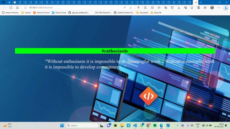 Adarsha Kumar on LinkedIn: #enthusiastic #htmlcss Adarsha Kumar on LinkedIn: #enthusiastic #htmlcss