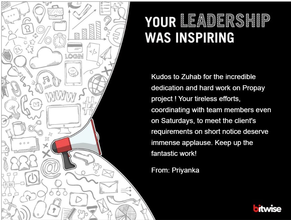 Zuhab Gafoor, PSM,SA on LinkedIn: Thank you Bitwise India Priyanka Hoskote, Zuhab Gafoor, PSM,SA on LinkedIn: Thank you Bitwise India Priyanka Hoskote,