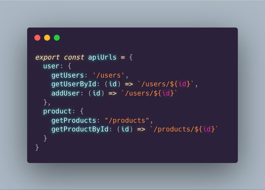 Joseph Orji on LinkedIn: Habit: I often centralize API urls in a single ... Joseph Orji on LinkedIn: Habit: I often centralize API urls in a single ...