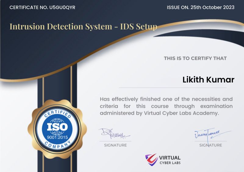 Likith Kumar on LinkedIn: #intrusiondetectionsystem #virtualcyberlabs Likith Kumar on LinkedIn: #intrusiondetectionsystem #virtualcyberlabs