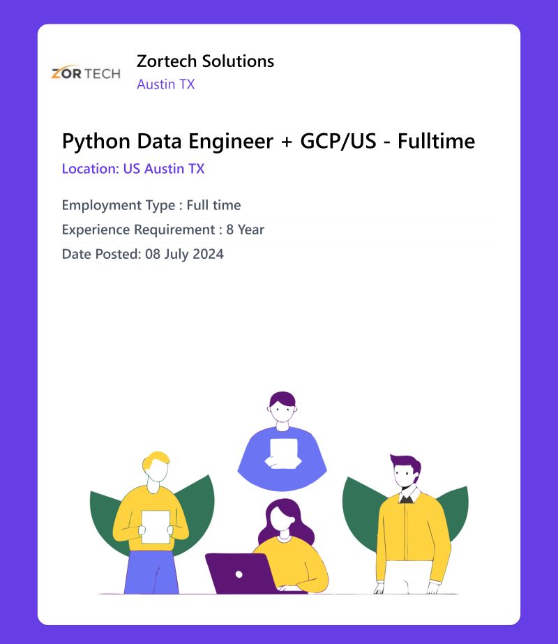 Job Zapper on LinkedIn: #python #dataengineer #gcp #datapipeline #etl # ... Job Zapper on LinkedIn: #python #dataengineer #gcp #datapipeline #etl # ...