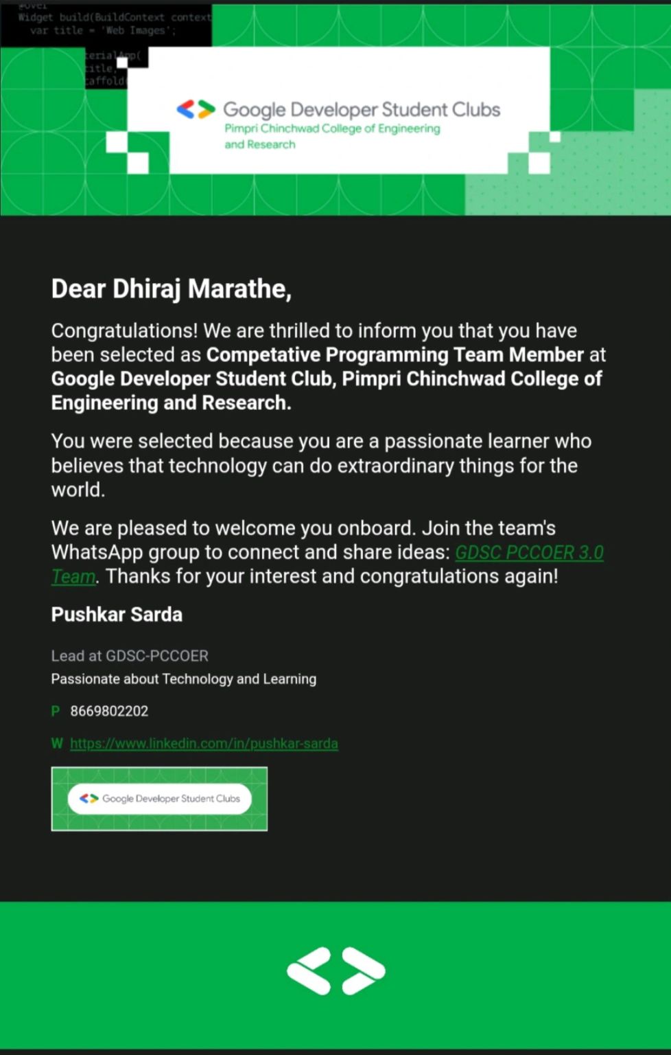 MARATHE DHIRAJ on LinkedIn: Hello Everyone, Excited to share that I ... MARATHE DHIRAJ on LinkedIn: Hello Everyone, Excited to share that I ...