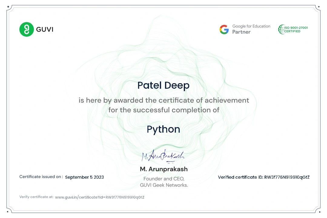DEEP PATEL on LinkedIn: #pythonprogramming #programming #coding #python ... DEEP PATEL on LinkedIn: #pythonprogramming #programming #coding #python ...