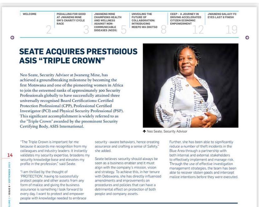 Neo Seate PCI®CPP®PSP® on LinkedIn: Yours truly featured on this Month ... Neo Seate PCI®CPP®PSP® on LinkedIn: Yours truly featured on this Month ...