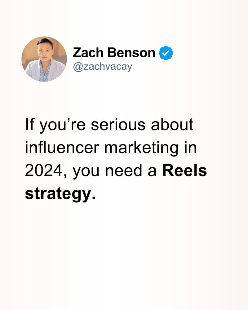 Zach Benson on LinkedIn: Over half of marketers now use Instagram Reels ... Zach Benson on LinkedIn: Over half of marketers now use Instagram Reels ...