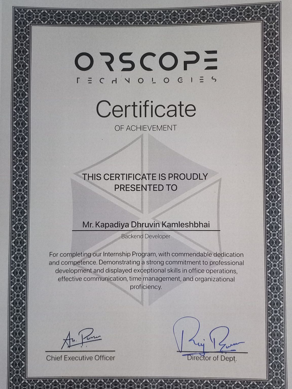 Dhruvin Kapadiya on LinkedIn: ORSCOPE TECHNOLOGIES Aditya Pandya ... Dhruvin Kapadiya on LinkedIn: ORSCOPE TECHNOLOGIES Aditya Pandya ...