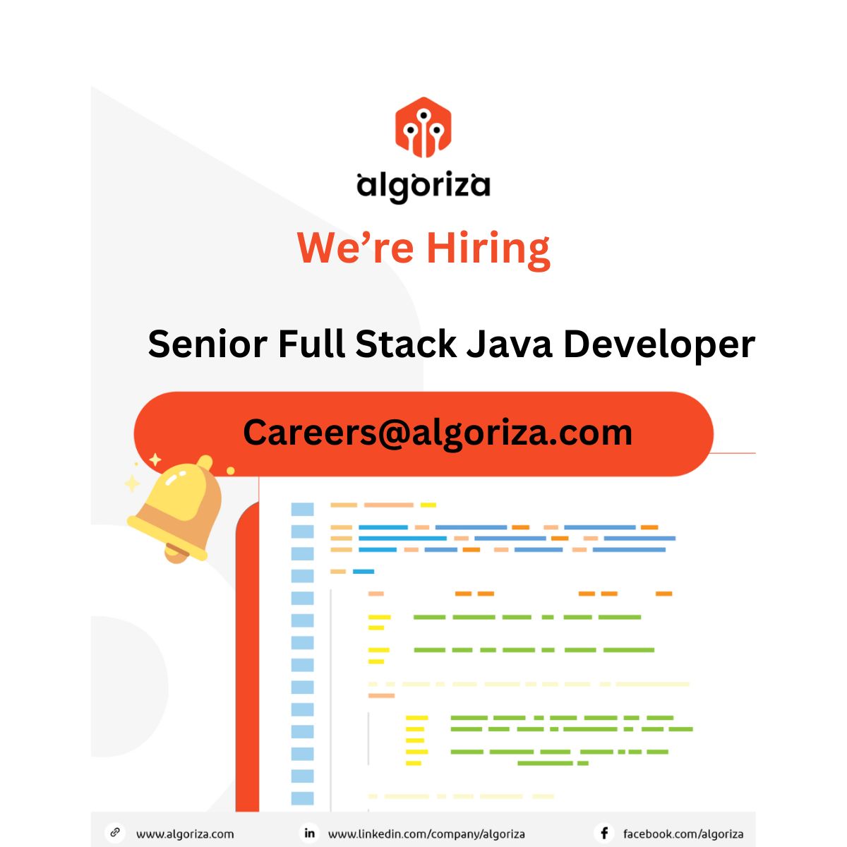 Algoriza on LinkedIn: Available vacancy: Senior Full Stack Java ... Algoriza on LinkedIn: Available vacancy: Senior Full Stack Java ...