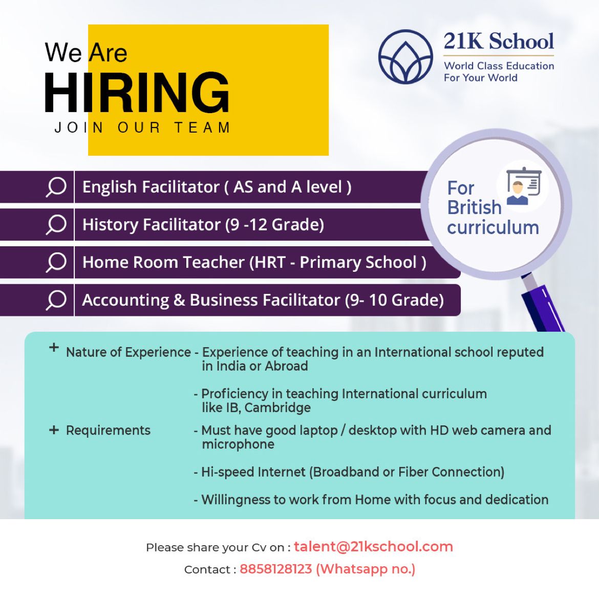 Yeshwanth Raj Parasmal on LinkedIn: #hiring | 16 comments Yeshwanth Raj Parasmal on LinkedIn: #hiring | 16 comments