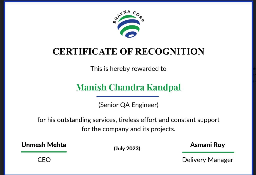 Manish Chandra Kandpal on LinkedIn: #recognition #gratitude #teamwork ... Manish Chandra Kandpal on LinkedIn: #recognition #gratitude #teamwork ...