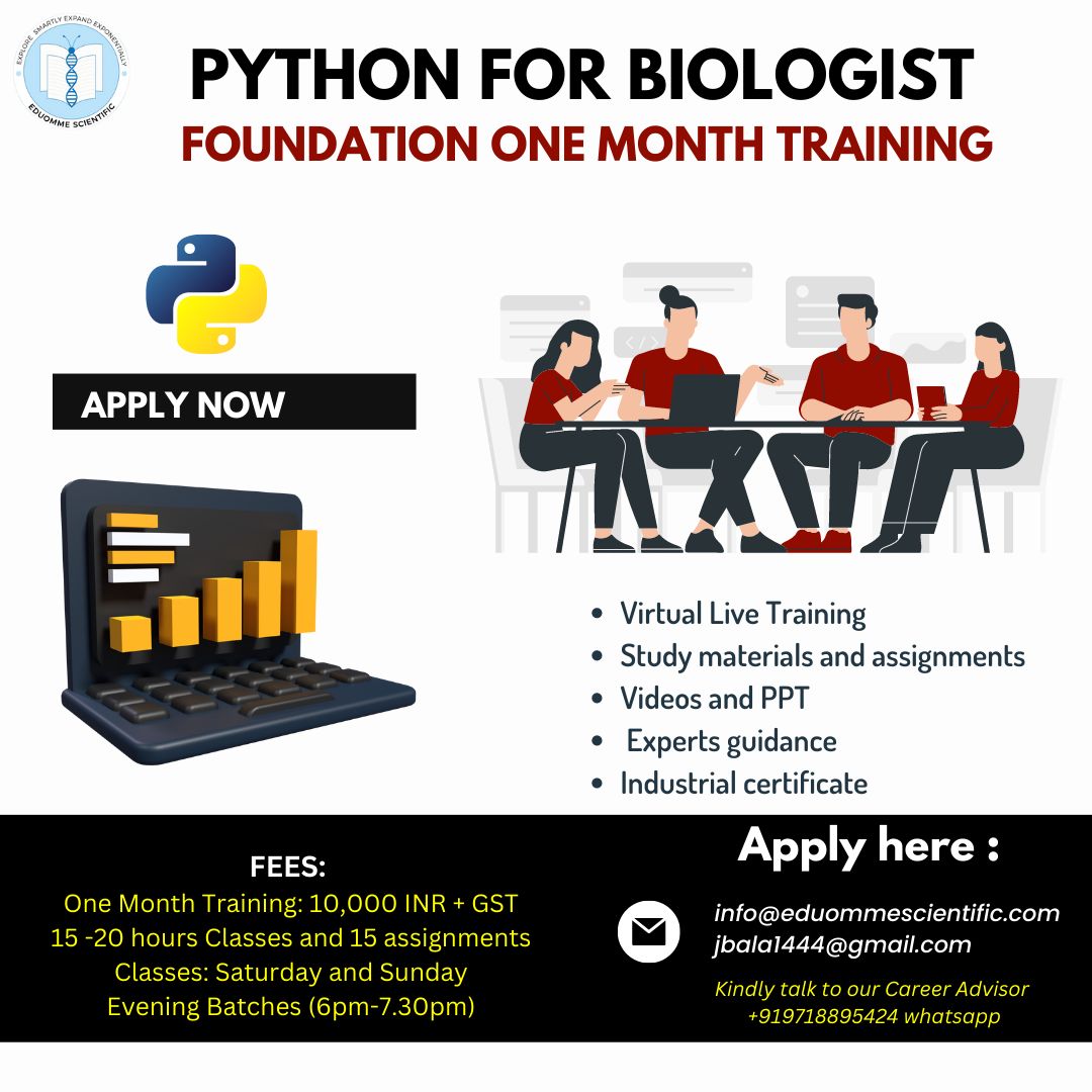 Dr Jyoti Bala on LinkedIn: #bioinformatics #programming #python #r # ... Dr Jyoti Bala on LinkedIn: #bioinformatics #programming #python #r # ...