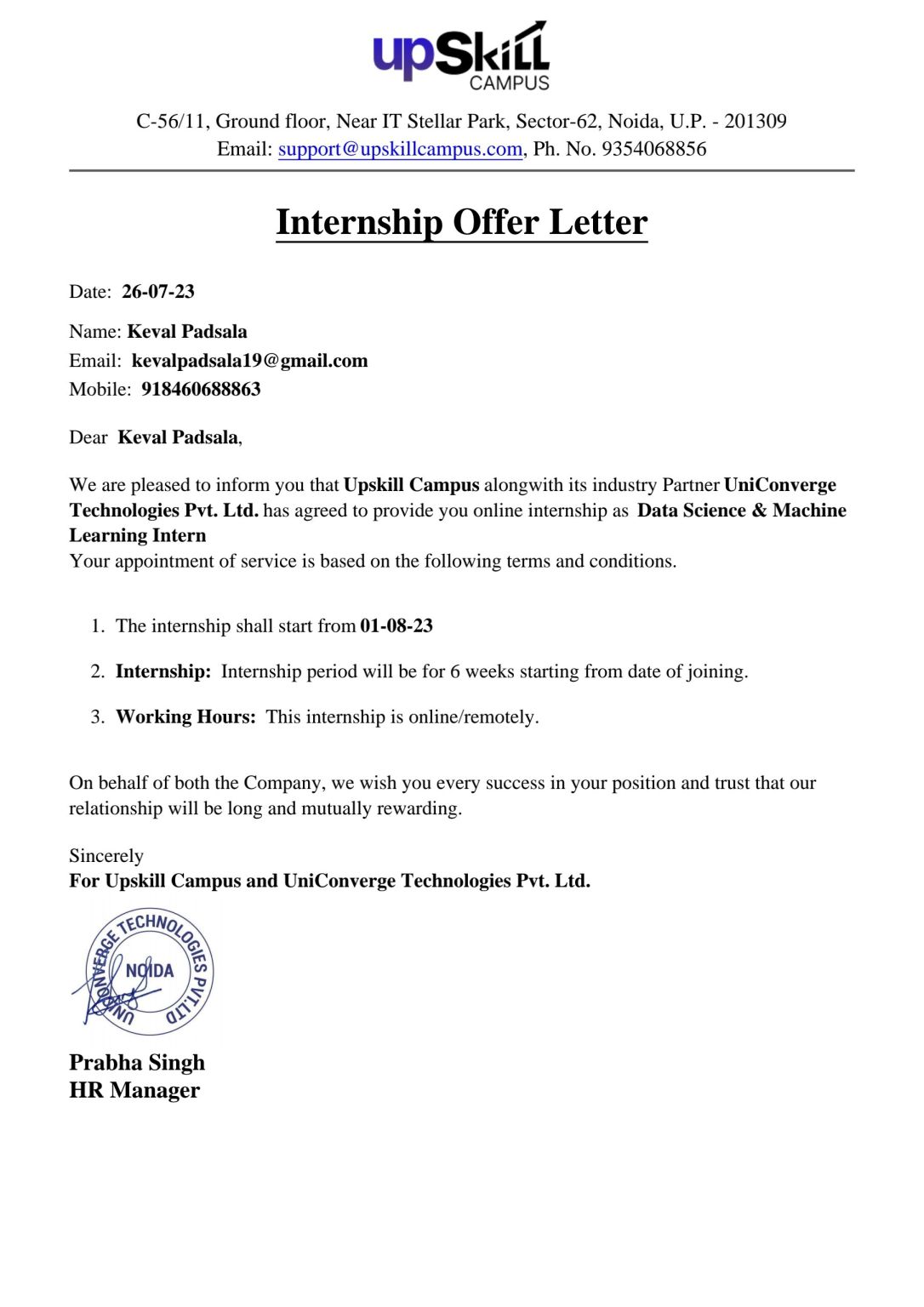 Keval Padsala on LinkedIn: #datascience #machinelearning #internship # ... Keval Padsala on LinkedIn: #datascience #machinelearning #internship # ...