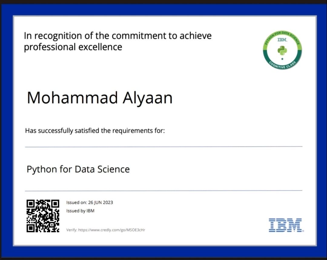 Mohammad Alyaan on LinkedIn: #ibm #ibmskillsbuild #pythonprogramming # ... Mohammad Alyaan on LinkedIn: #ibm #ibmskillsbuild #pythonprogramming # ...