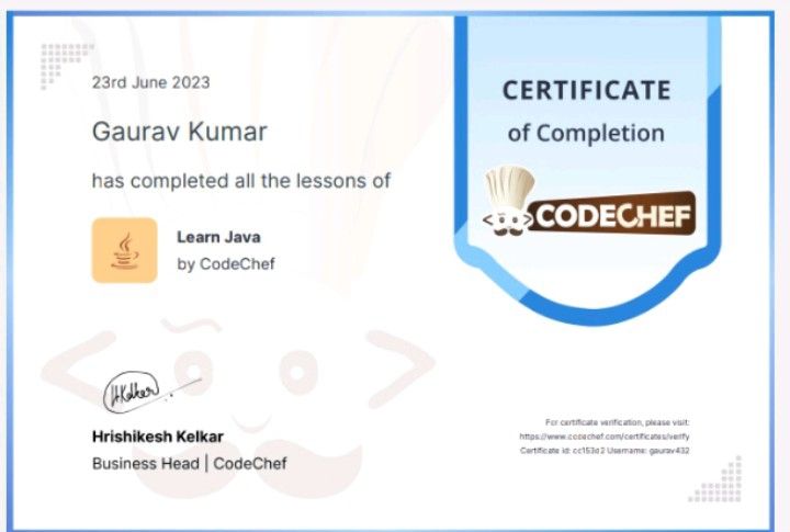 Gaurav Kumar on LinkedIn: #codechef #javaprogramming Gaurav Kumar on LinkedIn: #codechef #javaprogramming