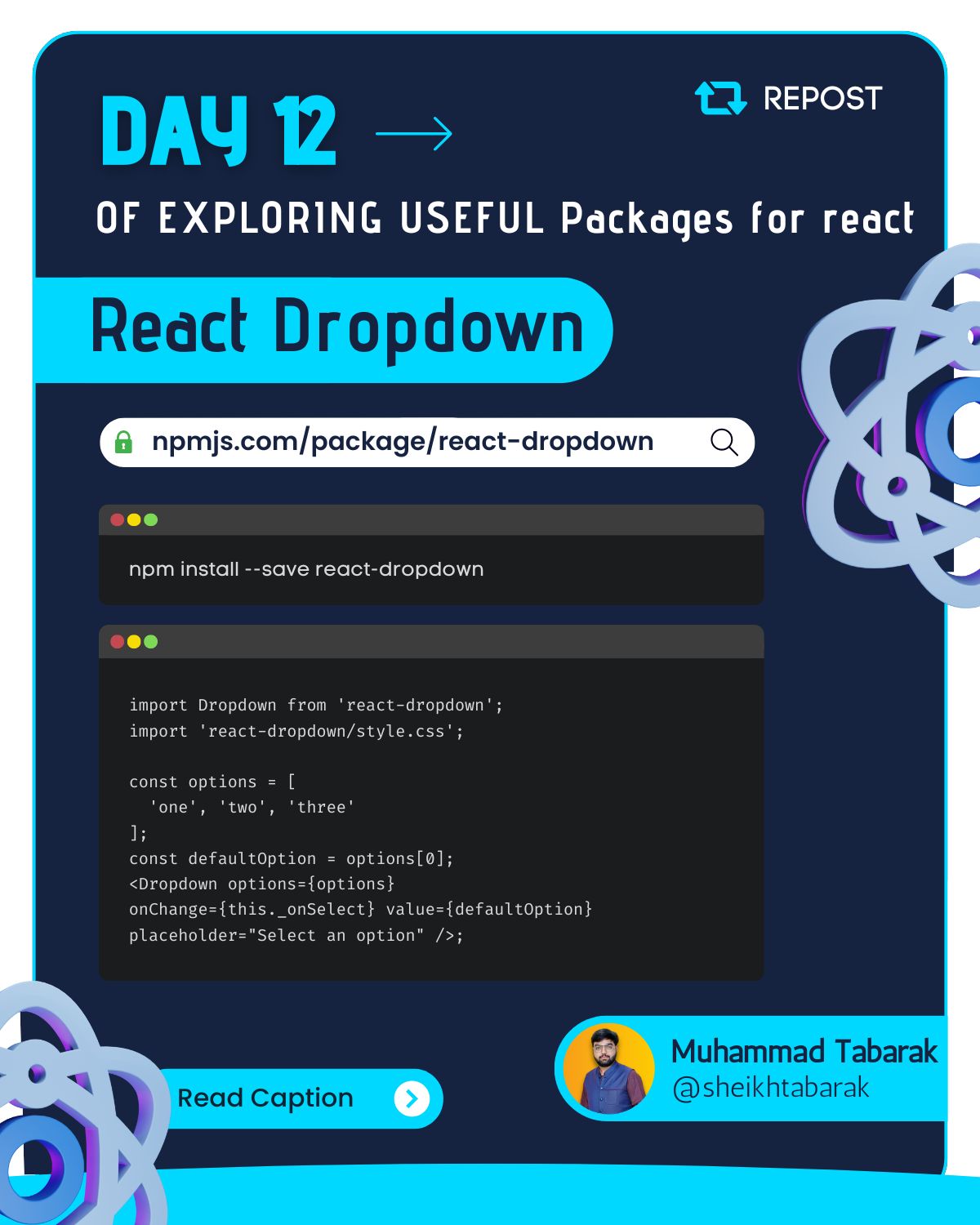 Muhammad Tabarak on LinkedIn: #react #npm #reactjs #javascript # ... Muhammad Tabarak on LinkedIn: #react #npm #reactjs #javascript # ...