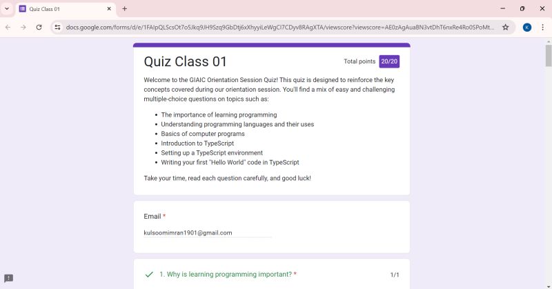 Kulsoom Imran on LinkedIn: #typescript #coding #programming #learning #npm Kulsoom Imran on LinkedIn: #typescript #coding #programming #learning #npm