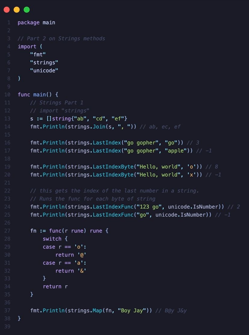 Eligbue Felix on LinkedIn: More on Golang strings Eligbue Felix on LinkedIn: More on Golang strings