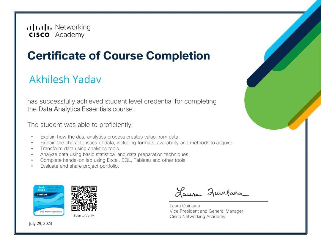 Akhilesh Yadav on LinkedIn: #excel #sql #tableau #dataanalytics # ... Akhilesh Yadav on LinkedIn: #excel #sql #tableau #dataanalytics # ...